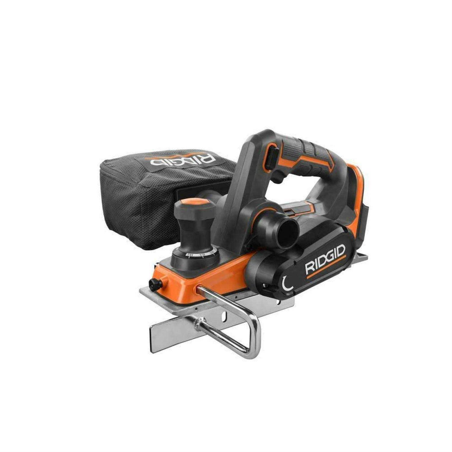 Ridgid R8481B 18-Volt OCTANE Cordless Brushless 3-1/4 in. Hand Planer ...