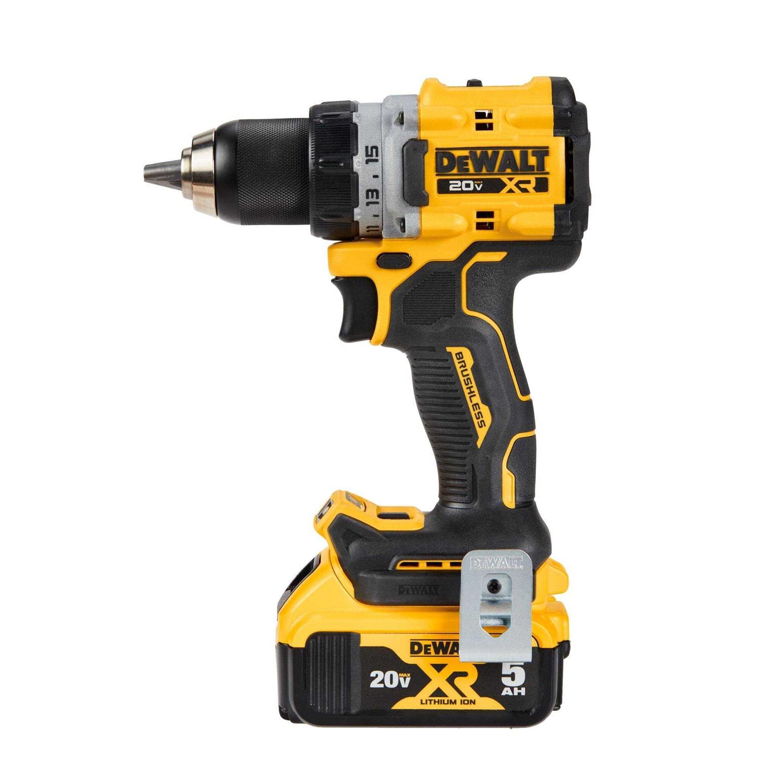 DEWALT DCD800P1 20V MAX XR Brushless Cordless 1/2 in. Drill/Driver Kit ...