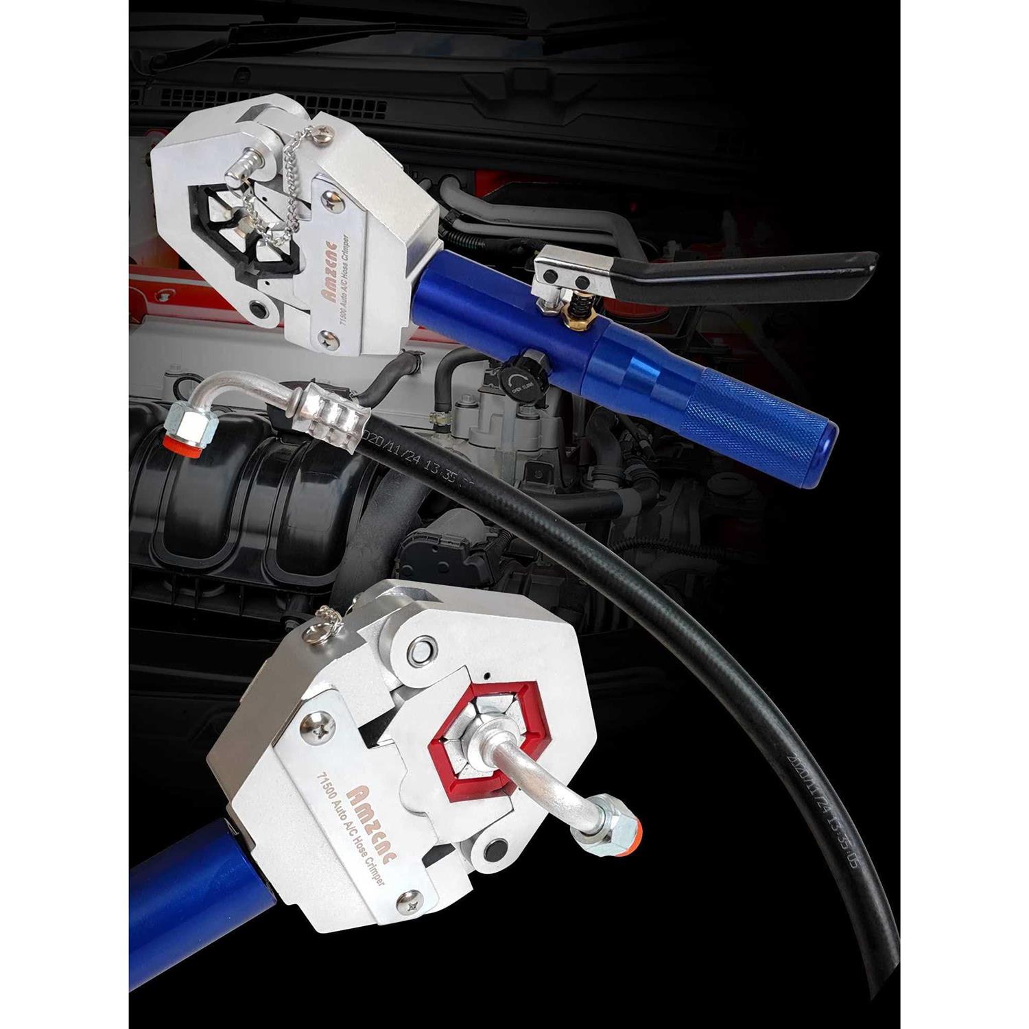 amzcnc 71500 hydraulic a/c Hose crimper hydra-krimp manual a/c Hose crimper kit air conditioning ...