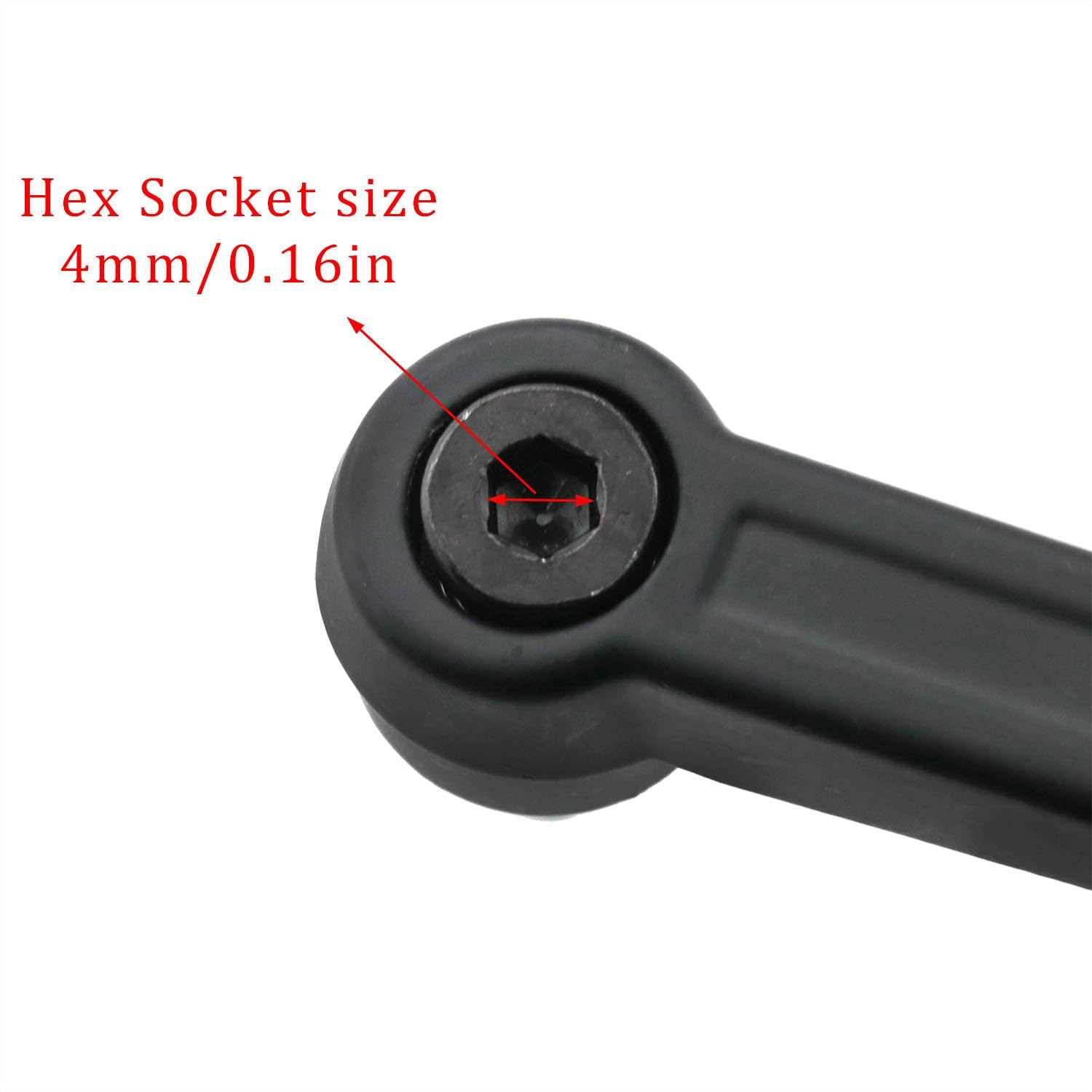 Mutai Clamping Lever M8 Thread Push Button Ratchet Lever Adjustable Locking Handle with Male ...