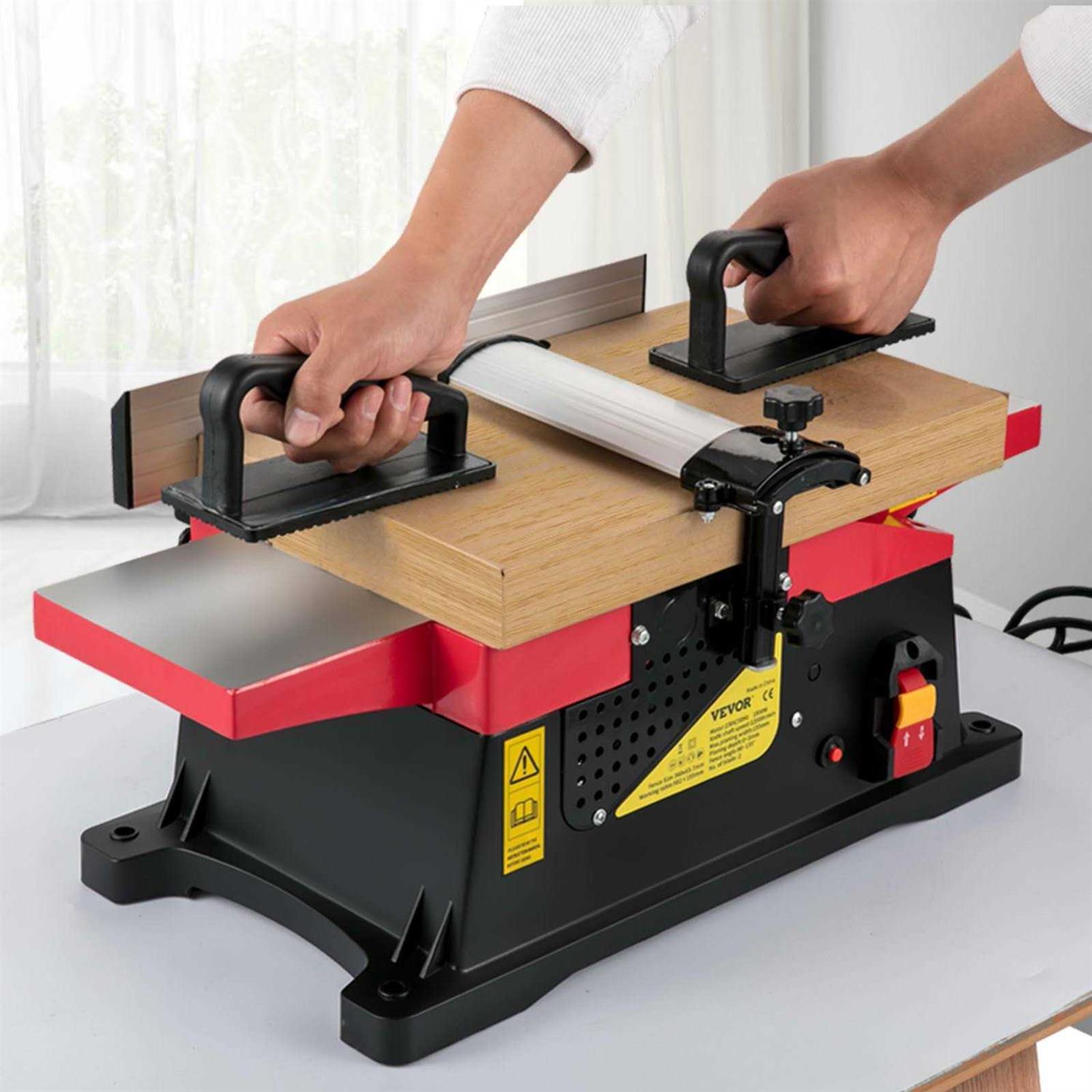 VEVOR Woodworking Benchtop Jointers 6inch with 1650W Motor,Heavy Duty ...