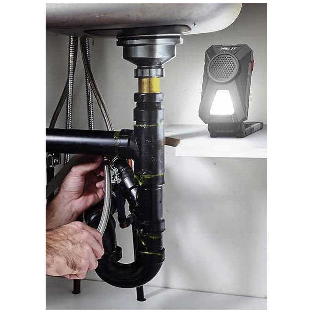 Infinity X1 Rechargeable Work Light with Bluetooth Speakers - Hardware ...