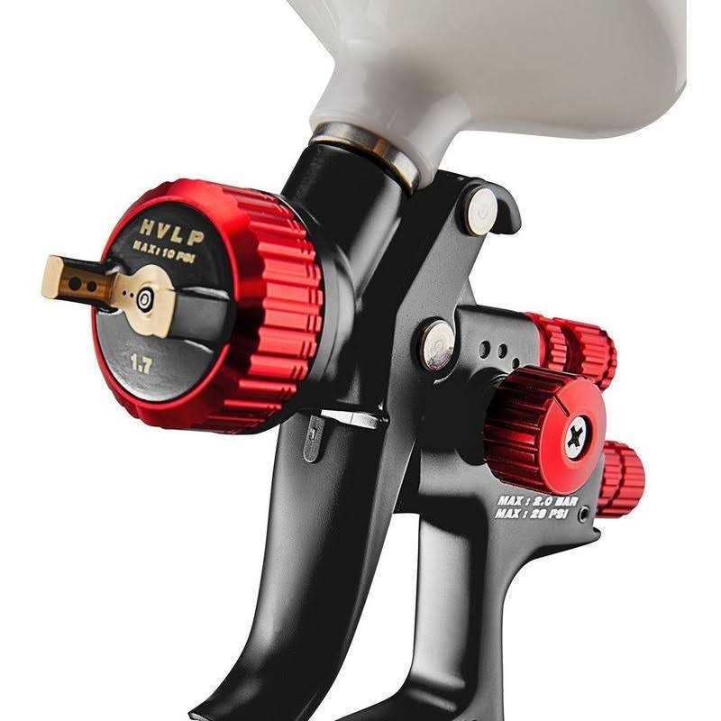 Black Widow By Spectrum Professional HVLP Gravity Feed Spray Gun with ...