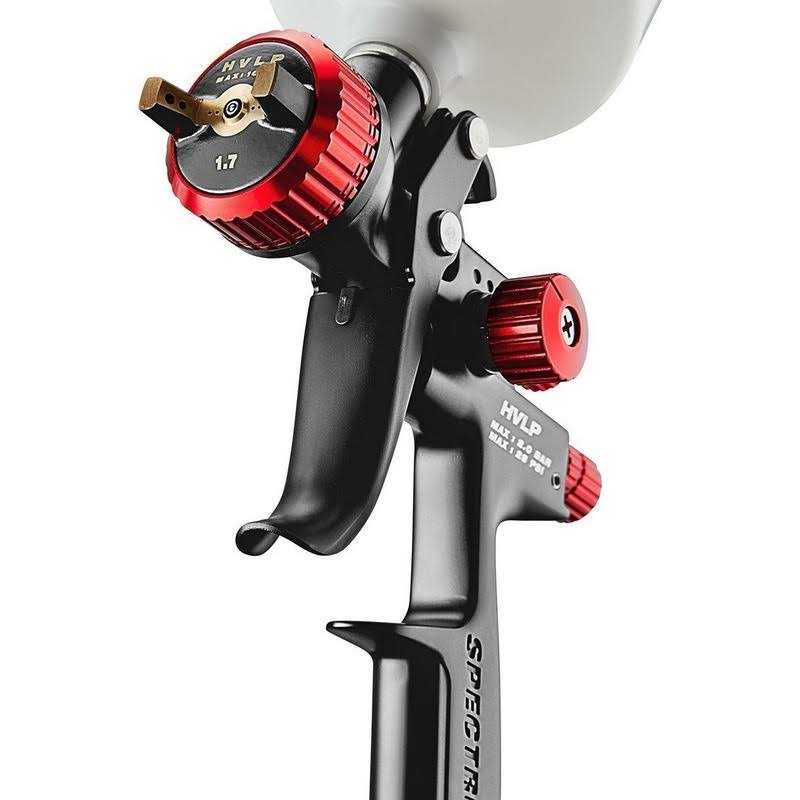 Black Widow By Spectrum Professional HVLP Gravity Feed Spray Gun with ...