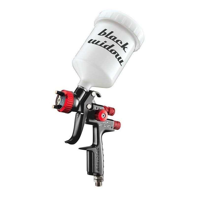 Black Widow By Spectrum Professional HVLP Gravity Feed Spray Gun with ...