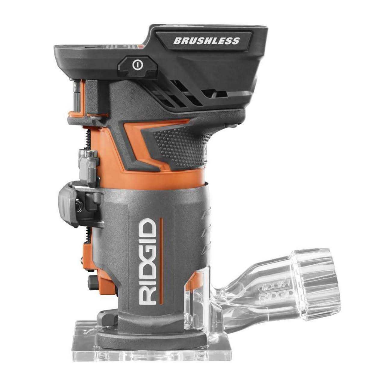 RIDGID 18-Volt OCTANE Cordless Brushless Compact Fixed Base Router with ...