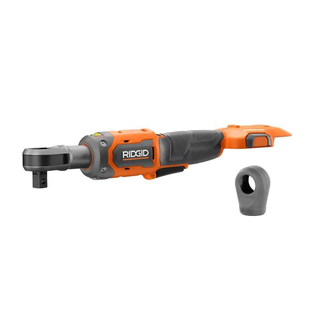RIDGID 18V Brushless Cordless Ratchet 2.0 Ah Battery and Charger ...