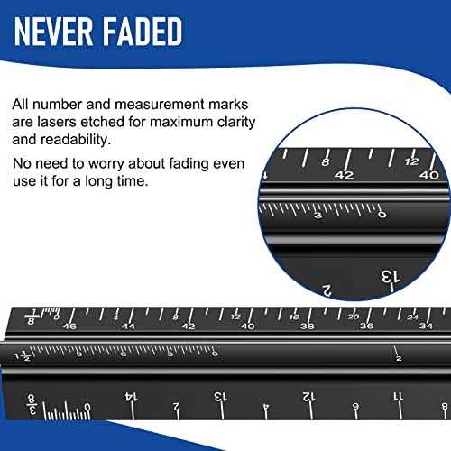 DAGONGREN Architectural Scale Ruler For Blueprint - Hardware&Tools ...