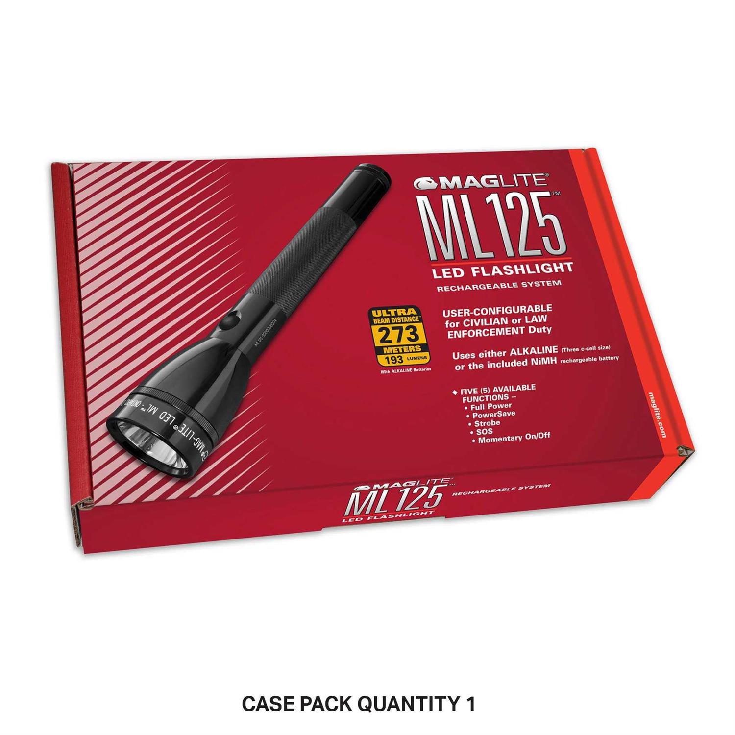 Maglite ML125 LED Rechargeable Flashlight ML125-33014 - Hardware&Tools Online Store
