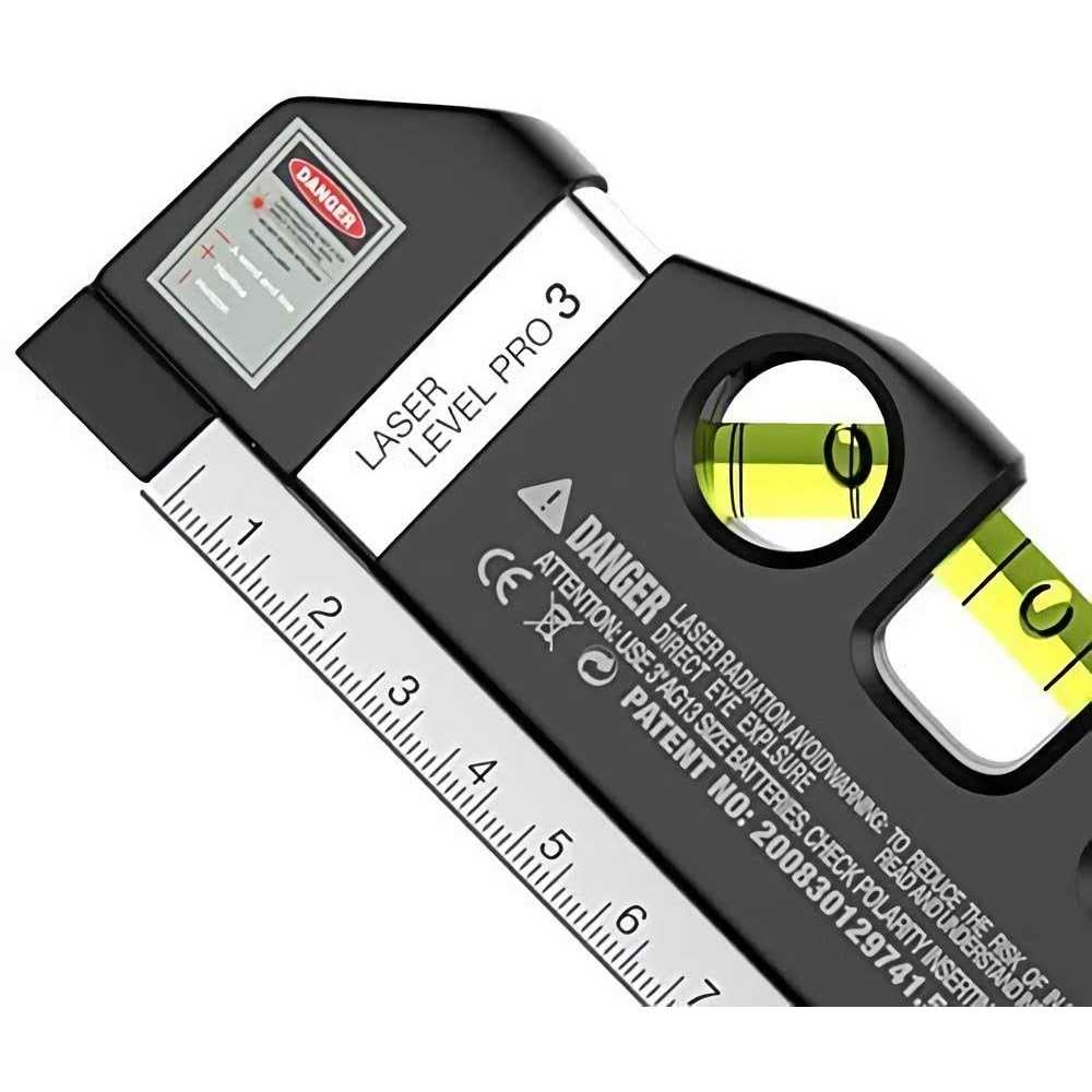 Laser level, Multipurpose Laser Tape Measure Line 8ft+ Tape Measure Ruler Adjusted Standard and ...