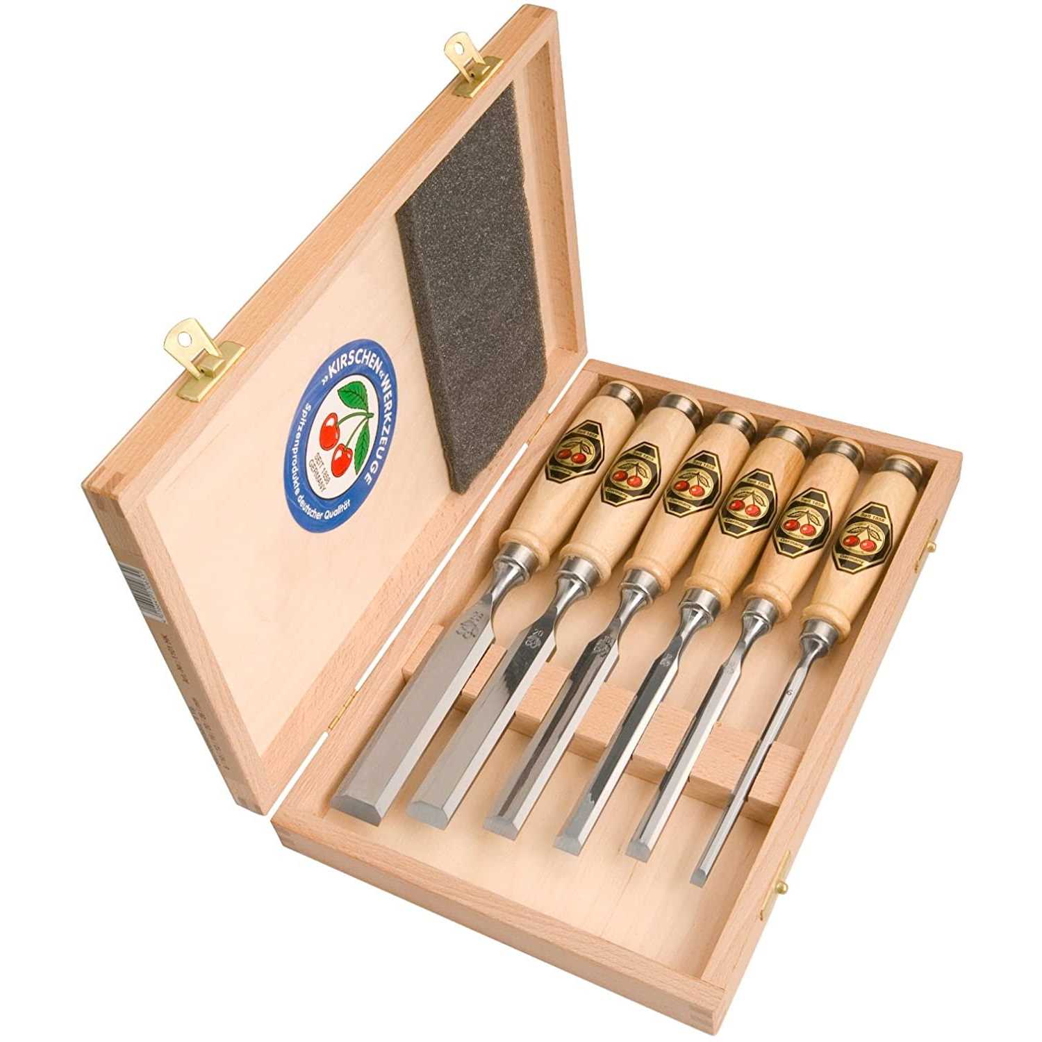 Two Cherries 500-1561 6-Piece Chisel Set in Wood Box - Hardware&Tools ...