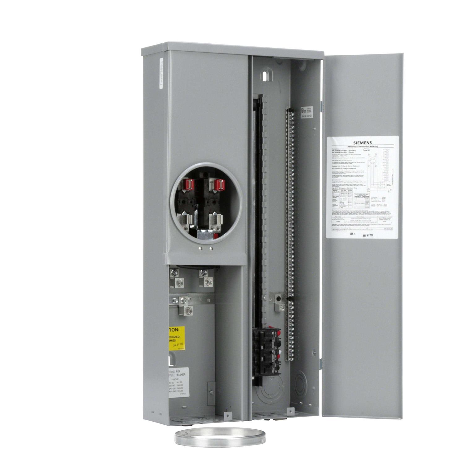 Siemens MC2040B1200ESC 20 Space 40 Circuit 200-Amp Surface Mount Meter ...