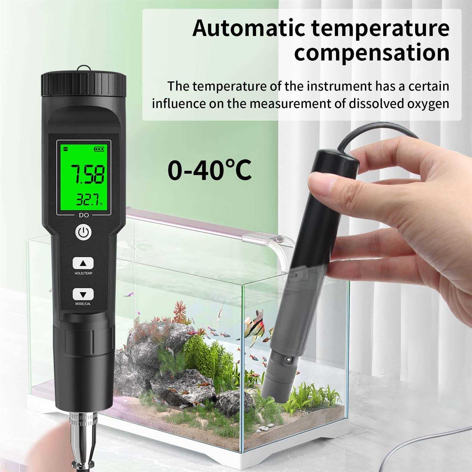 RCYAGO Dissolved Oxygen Meter with Electrode Filling Fluid - Hardware ...