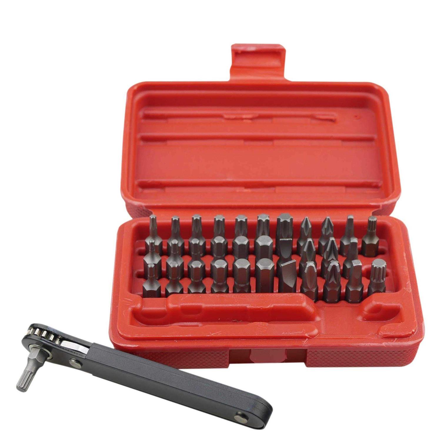 Kaifnt K402 Screwdriver Bit Set with Mini Ratchet Wrench - Hardware ...