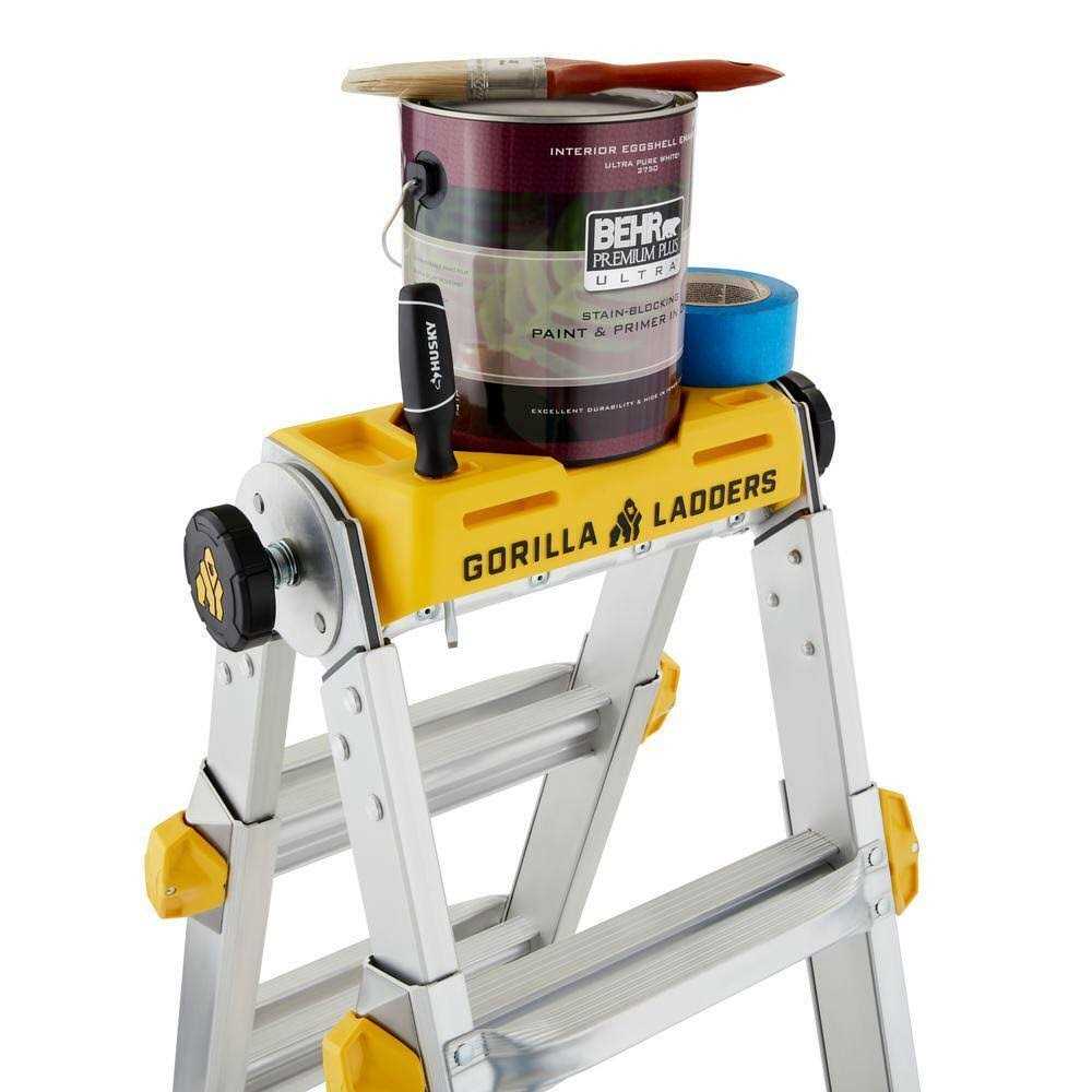 Gorilla Ladders 15 ft. Reach MPXT Aluminum Multi-Position Ladder with ...