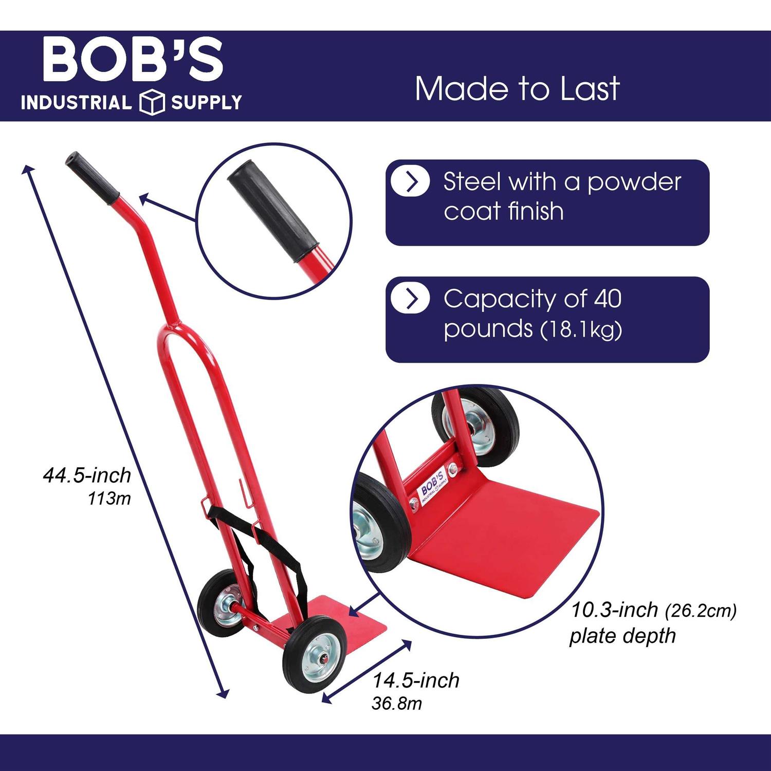 BISupply Propane Cylinder Dolly 40lb Propane Tank Cart Hand Truck ...