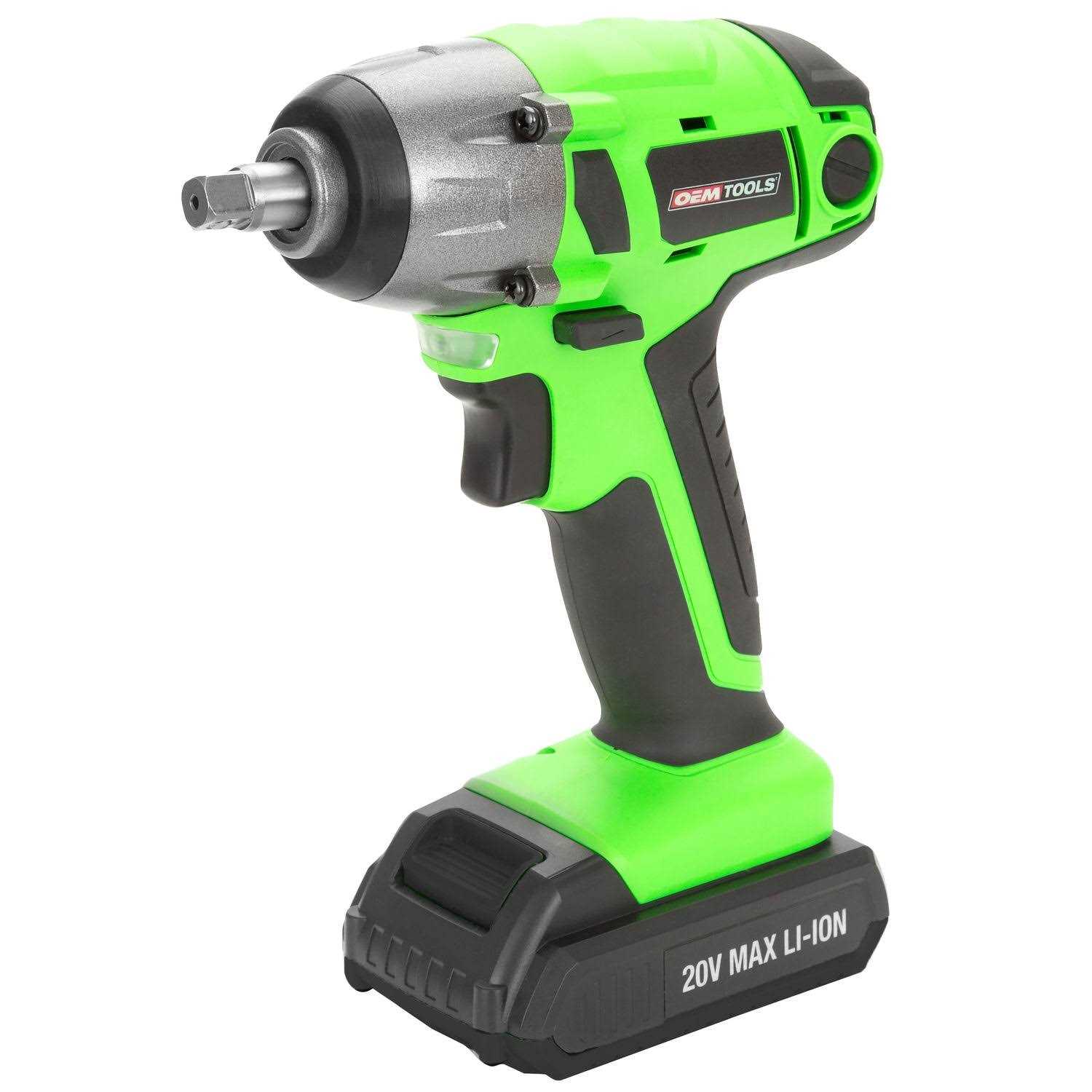 OEMTOOLS 24661 20V 3/8 Drive Li-ion Cordless Impact Wrench - Hardware ...