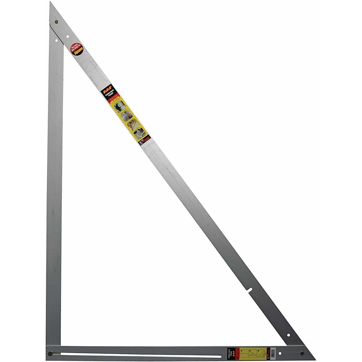 CH Hanson 3 Ft. x 4 Ft. x 5 Ft. 90 Degree Aluminum Folding Layout ...