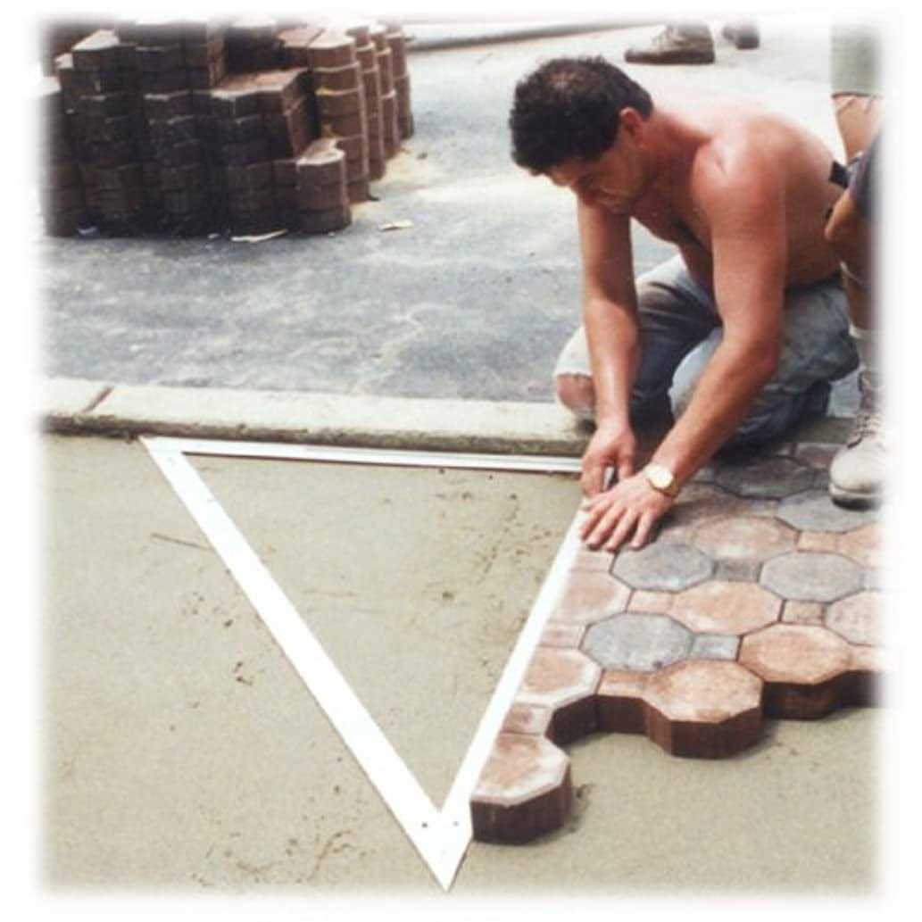 CH Hanson 3 Ft. x 4 Ft. x 5 Ft. 90 Degree Aluminum Folding Layout ...