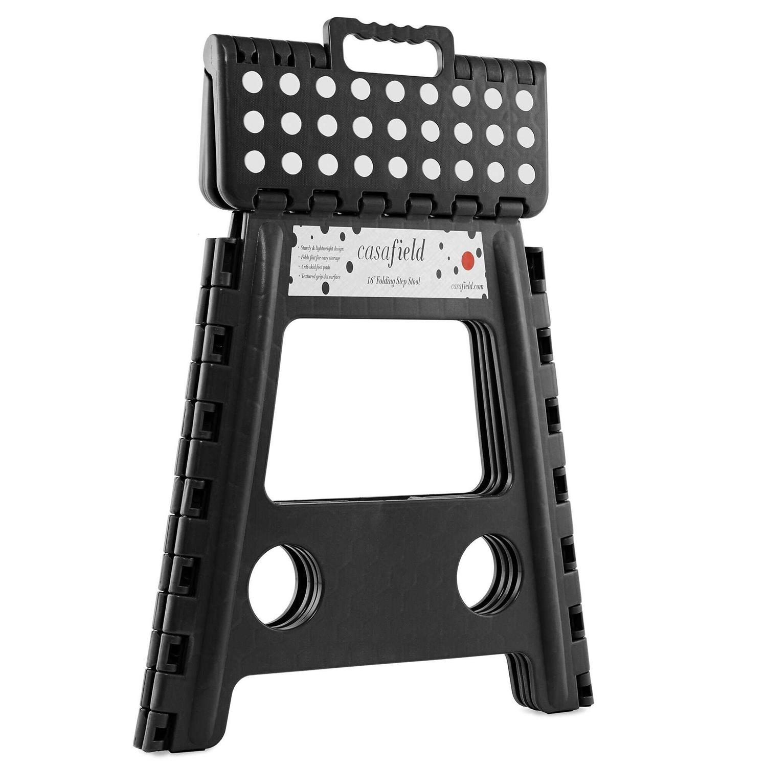 Casafield 9 Collapsible Folding Plastic Kitchen Step Foot Stool with ...