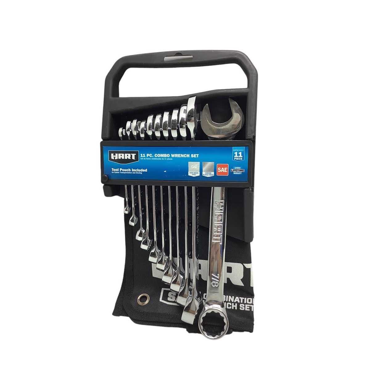 Hart 11-Piece Combination Wrench Set with Tool Pouch - Hardware&Tools ...