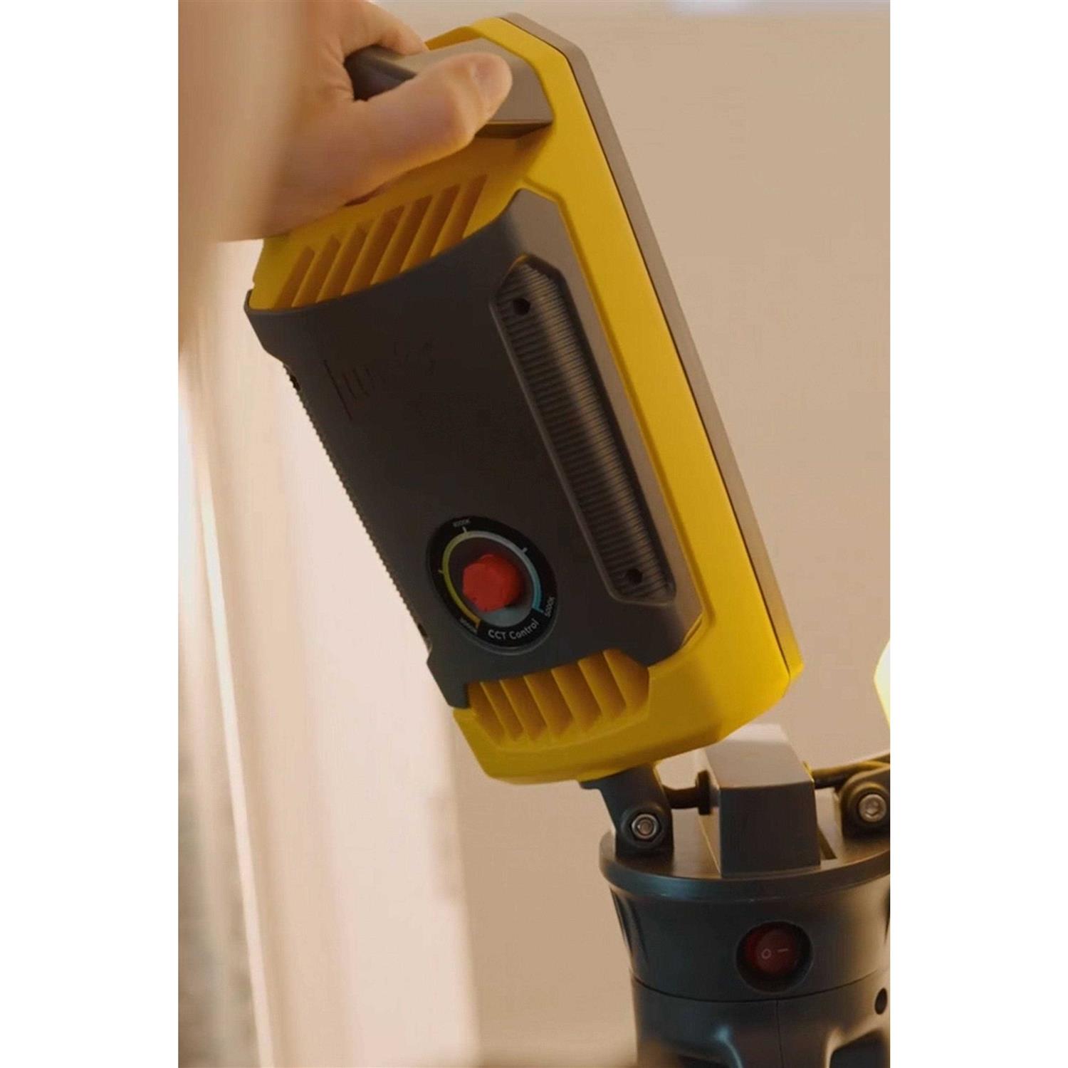 LUTEC 6290Max 11000 Lumen 92W Dimmable LED Work Light with Telescoping ...