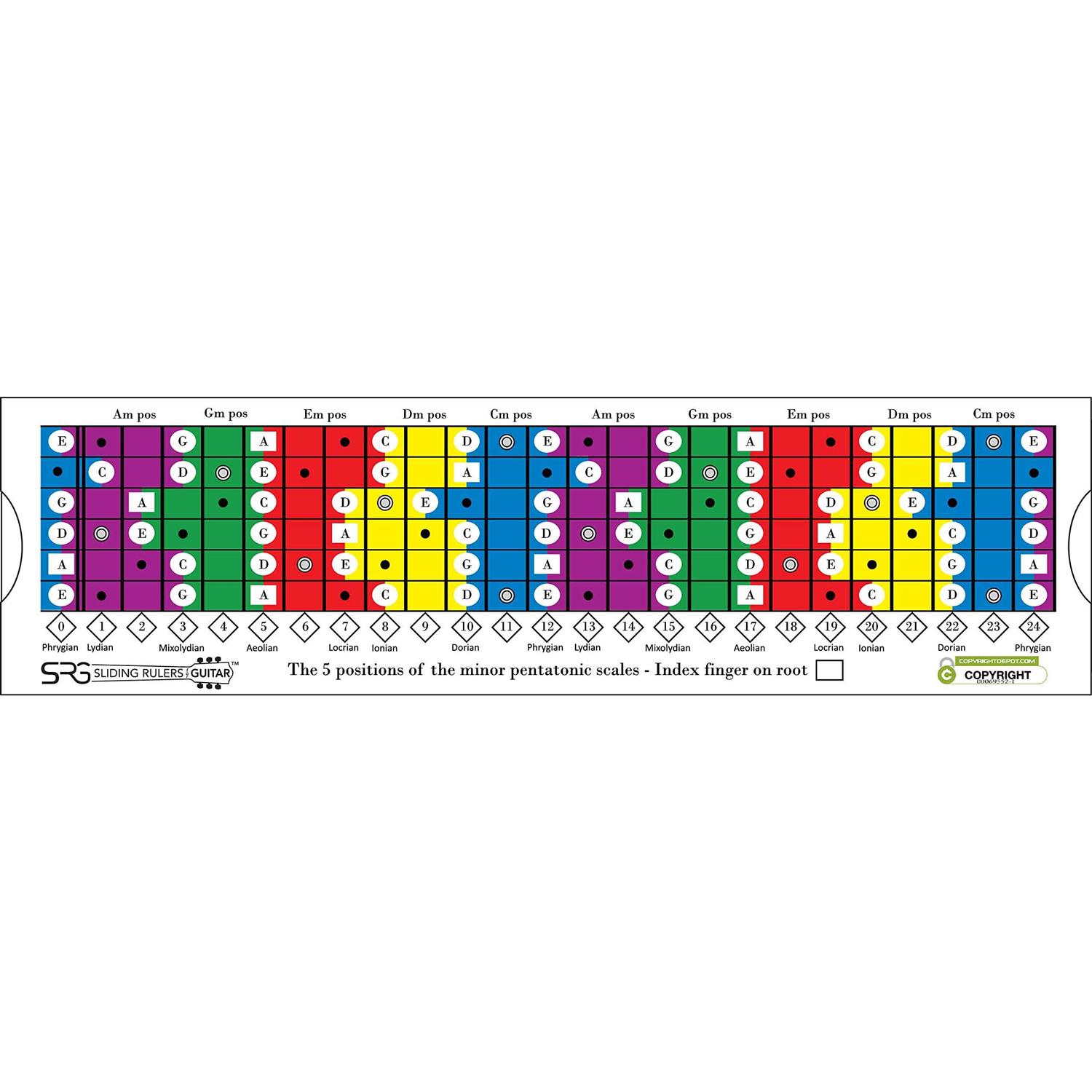 Sliding Ruler Magic tool for the practice of Pentatonic, DIATONIC and ...