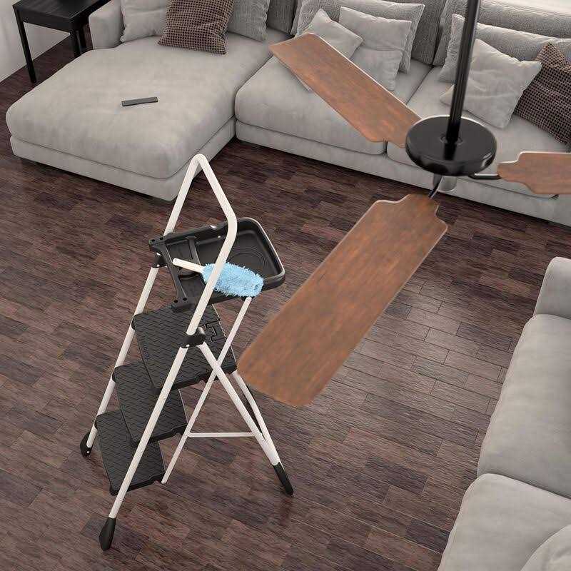 Cosco Tri Step Plus Type II Tubular Steel Platform Ladder - Hardware ...