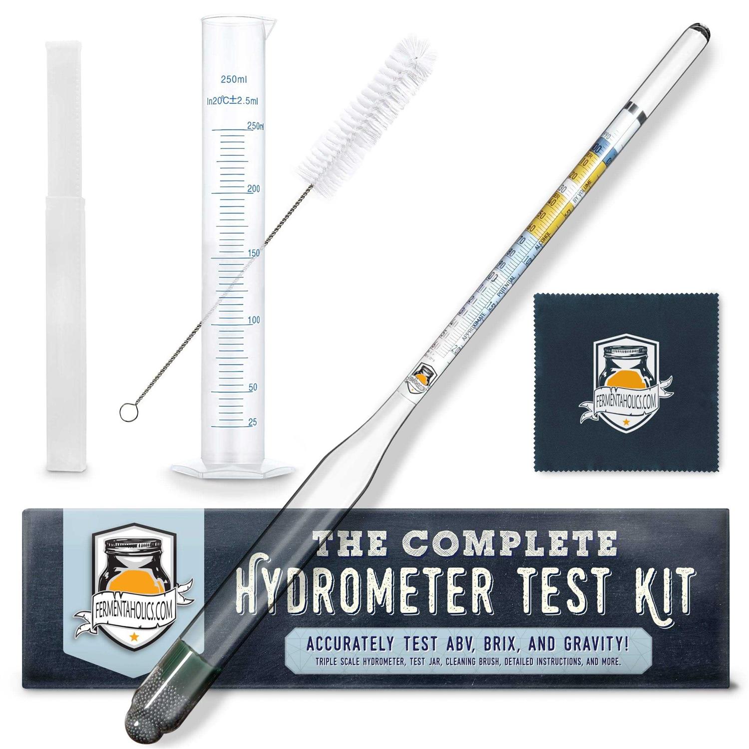 Fermentaholics Complete Hydrometer Test Kit Test Jar - Hardware&Tools ...