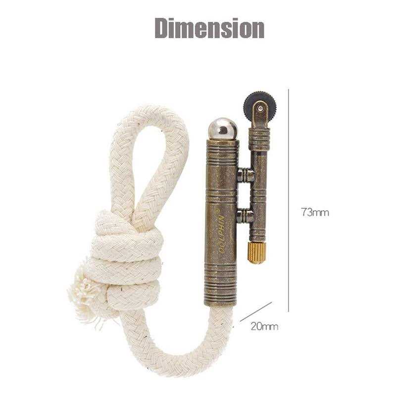 Vintage Lighter Retro Trench Rattlesnake Rope Velvet Metal Lighter Fire ...