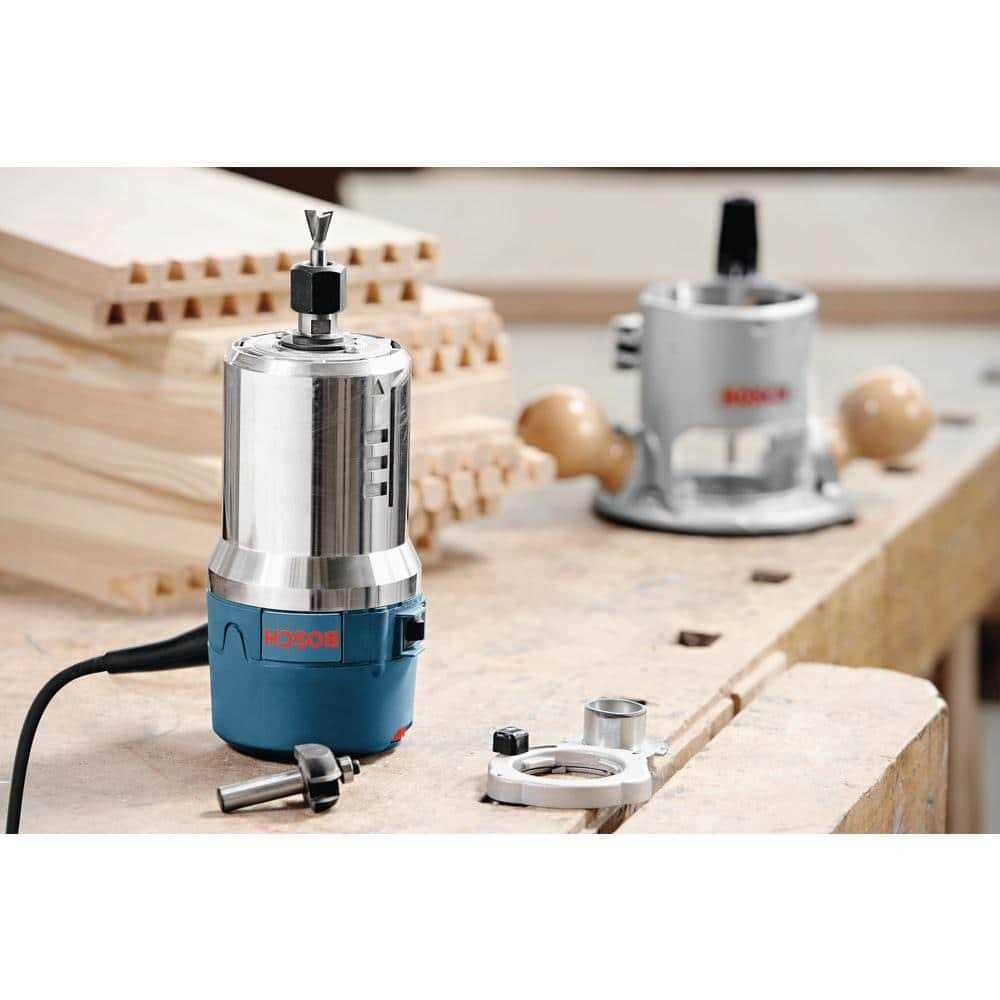 Bosch 12 Amp 2-1/4 HP Variable Speed Plunge and Fixed Base Corded ...