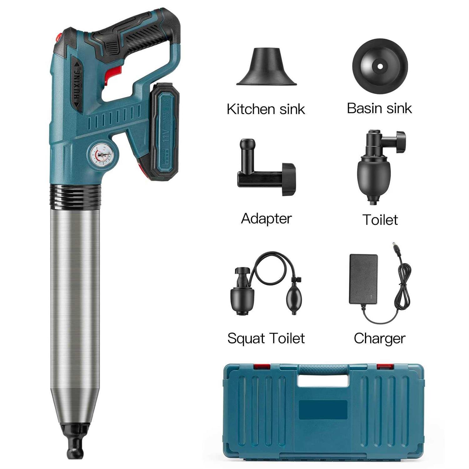 Toilet Plunger Heavy Duty Drain Clog Blaster Aiment Unclog Gun ...