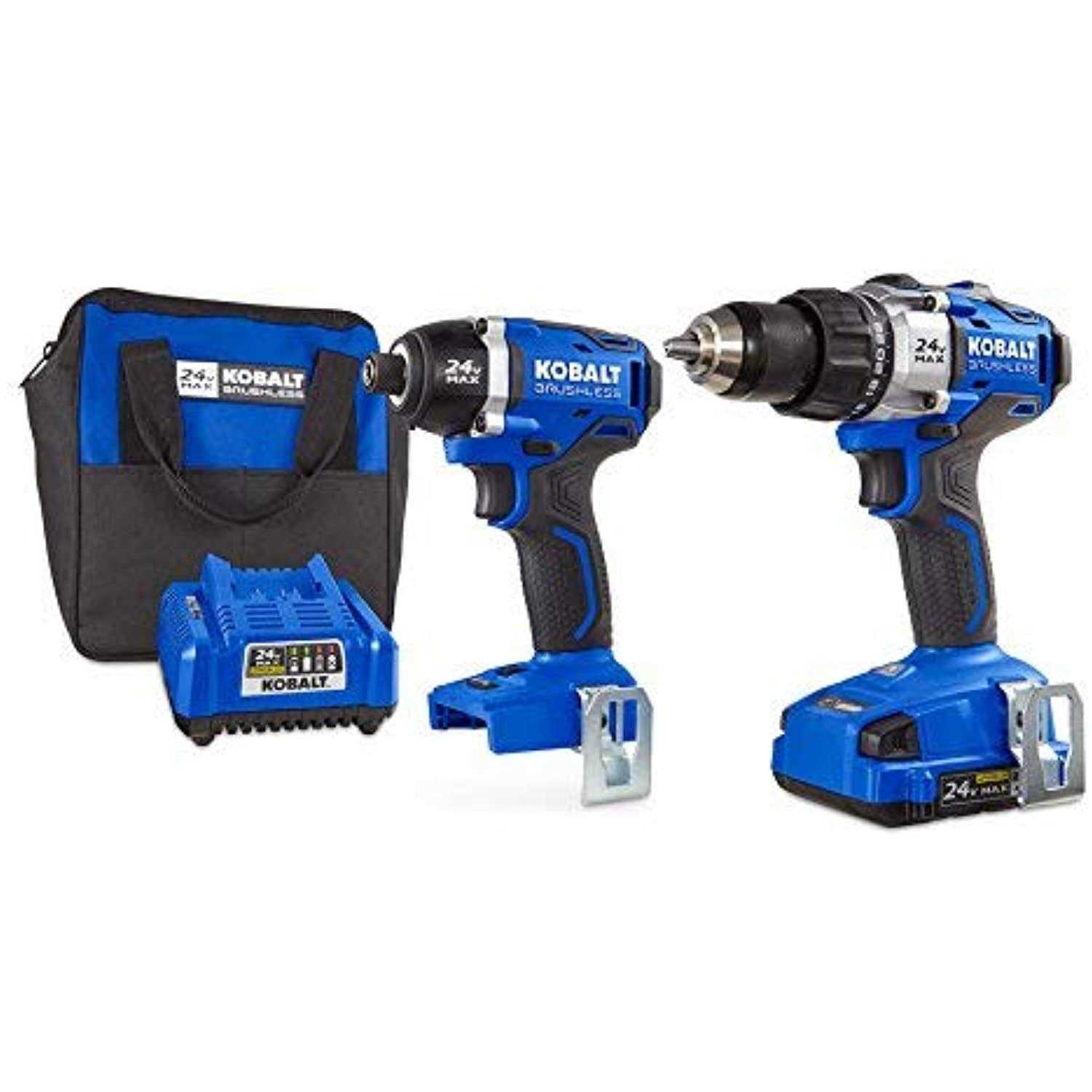 Kobalt 24V Max Brushless 2 Tool Combo Kit #0672827 - Hardware&Tools Online Store