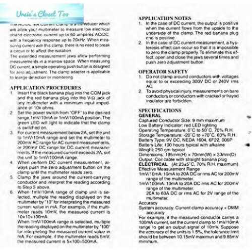 Pdi Ca-60 Handheld 60 Amp Ac/dc Current Clamp Probe - Hardware&Tools ...