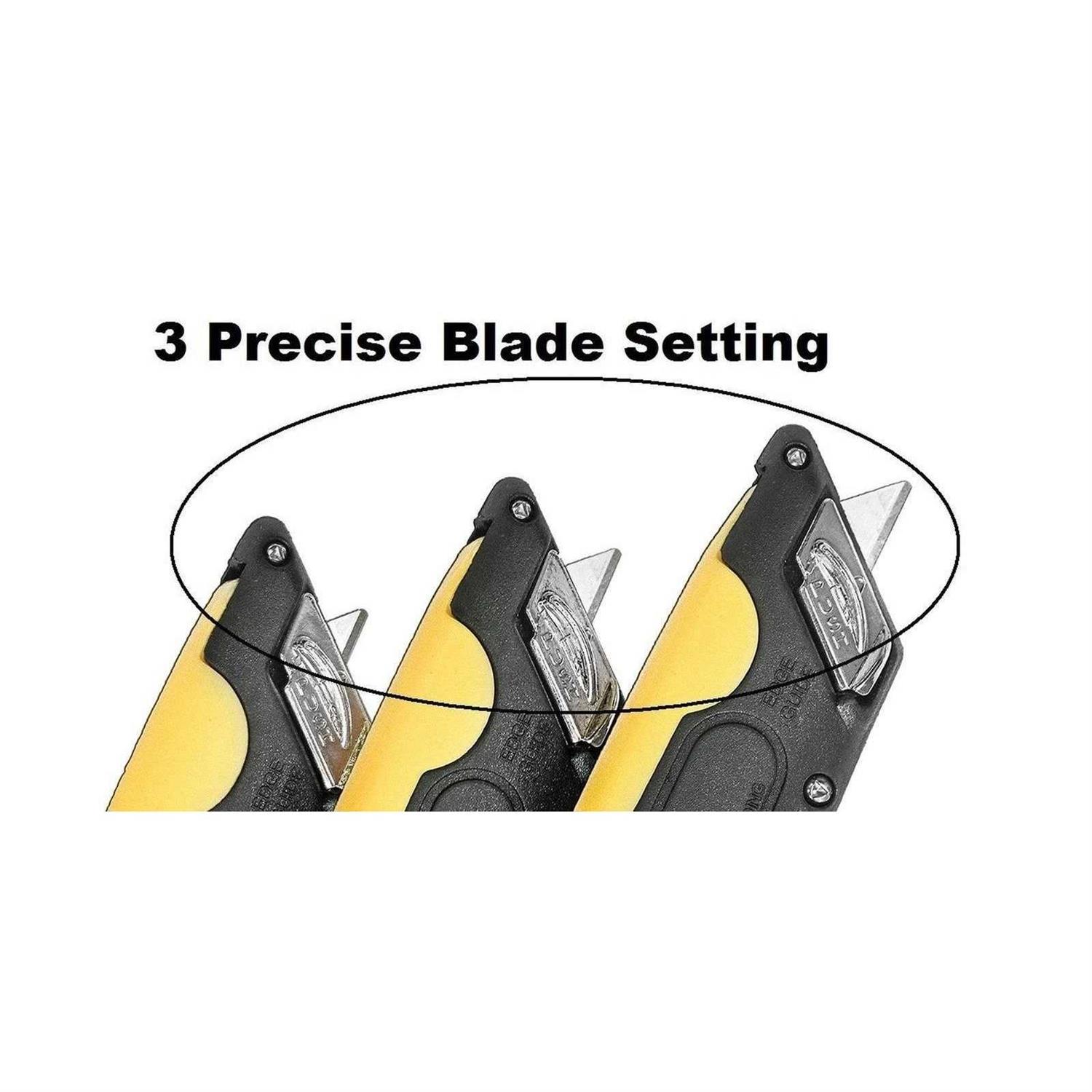 Modern Box Cutter, 3 blade depth setting, Squeeze Trigger and Edge ...