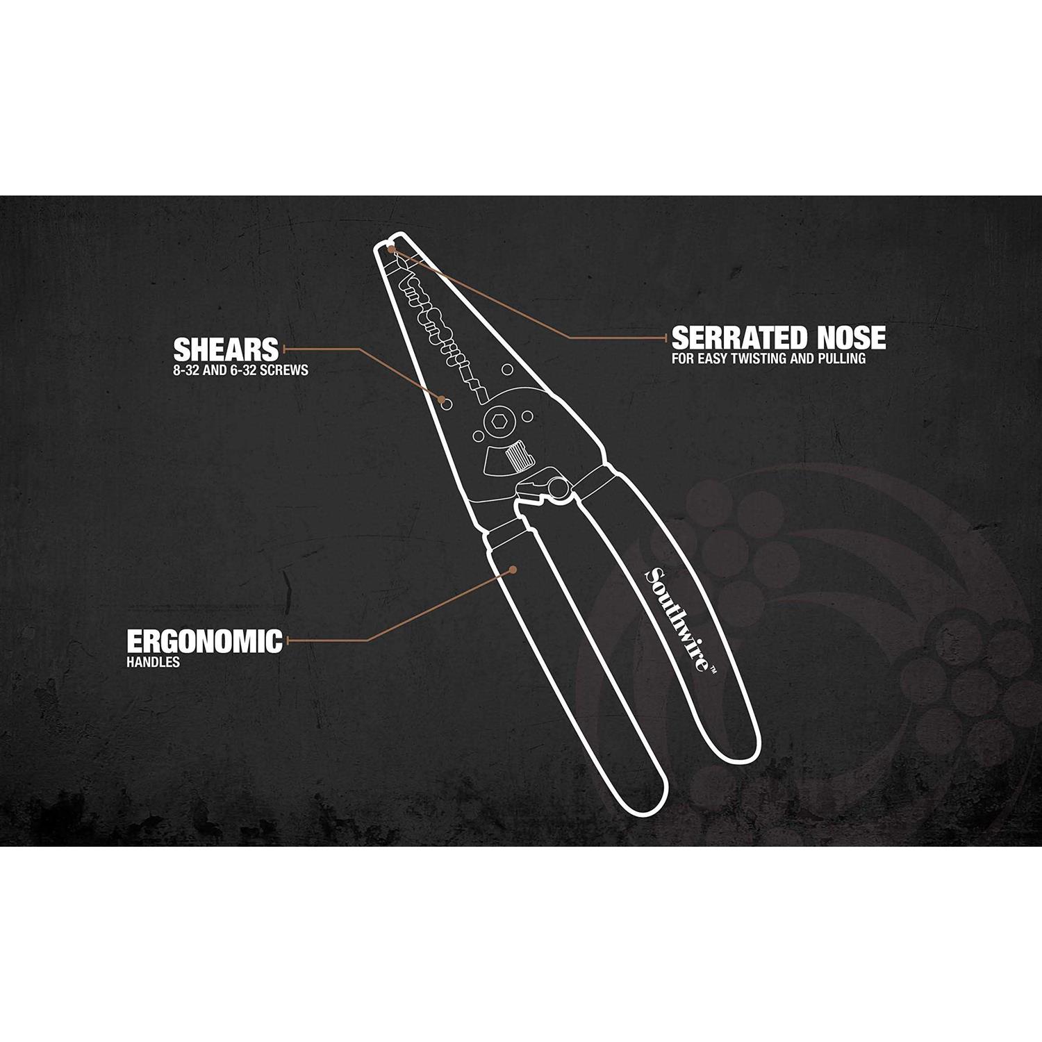 Southwire SNM1012 10-12 AWG Ergonomic Handles NM Cable Wire Stripper ...