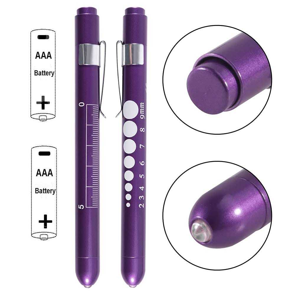 Aokin Medical Pen Light for Nurse Doctor, Reusable LED Medical Penlight ...