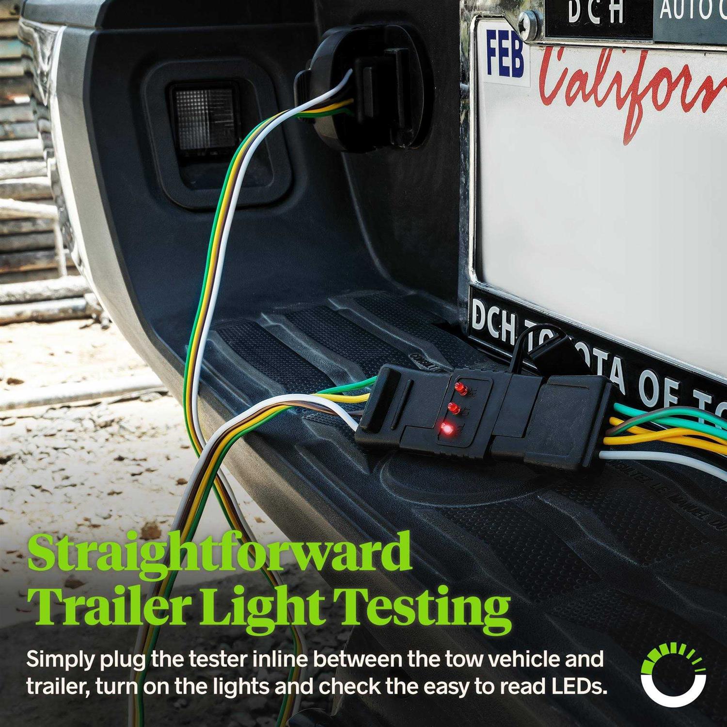 4-Way Flat Trailer Wiring Tester 4-Pin Trailer Light Wire Circuit ...