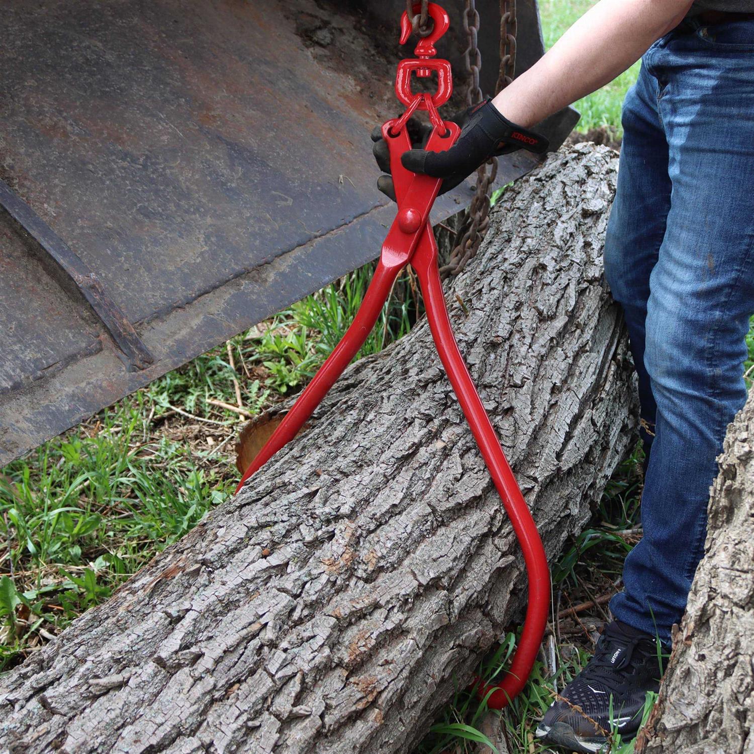 Felled Timber Claw Hook 32in Log Lifting Tongs Heavy Duty Grapple ...
