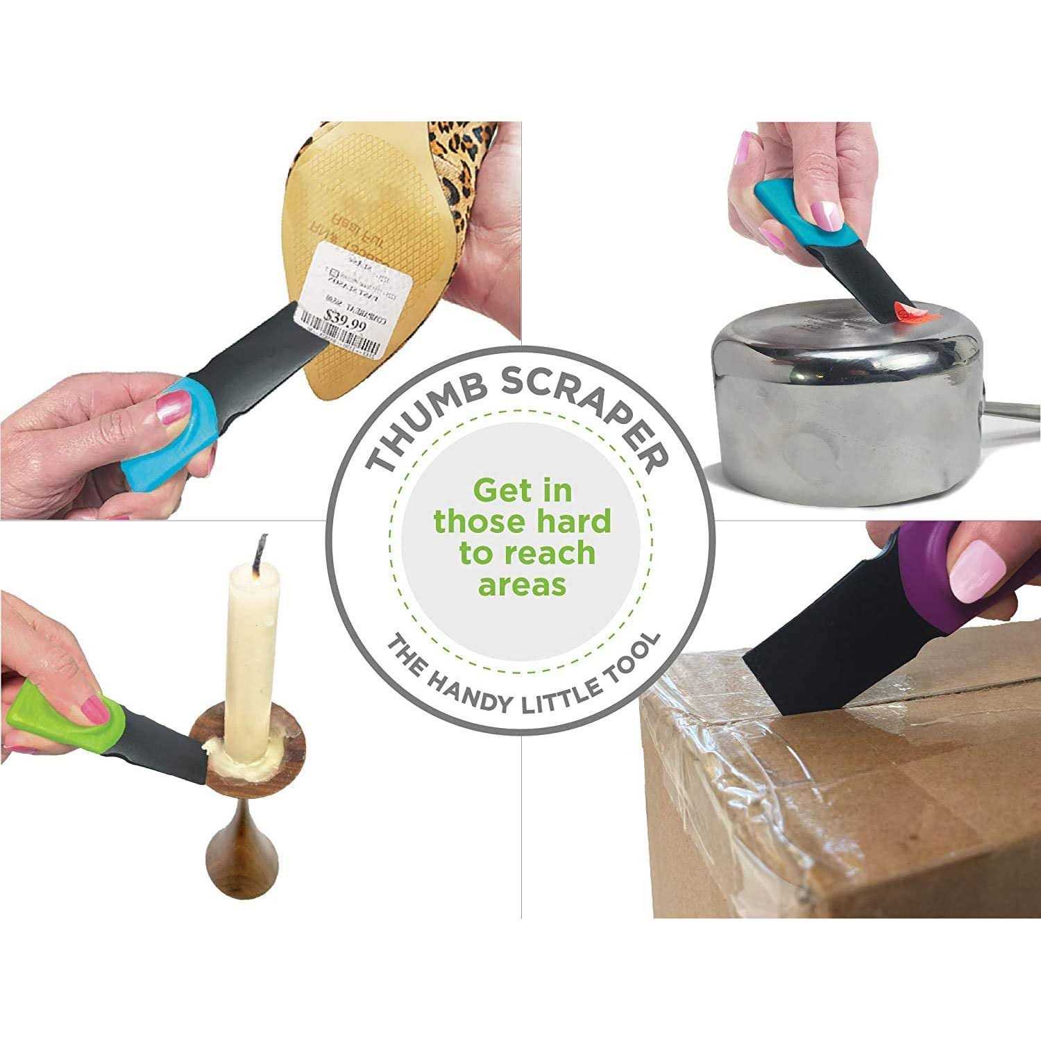 FusionBrands Thumb Scraper Tool 2 Pack – Save Your Manicure – A Multi ...