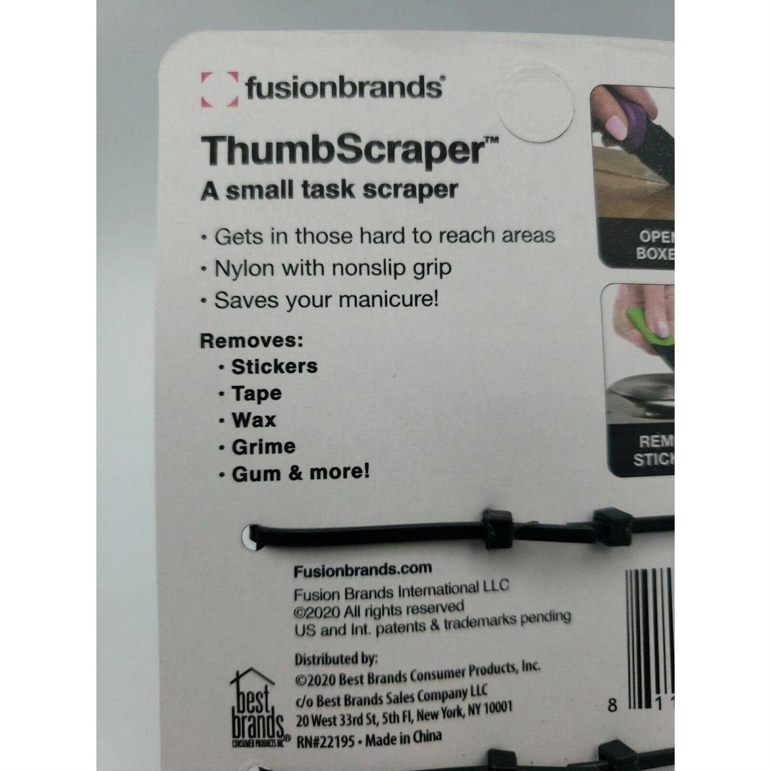 FusionBrands Thumb Scraper Tool 2 Pack – Save Your Manicure – A Multi ...