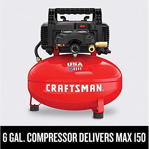CRAFTSMAN Compressor Combo Kit, 6 Gallon, Pancake, 3 Tool (CMEC3KIT ...