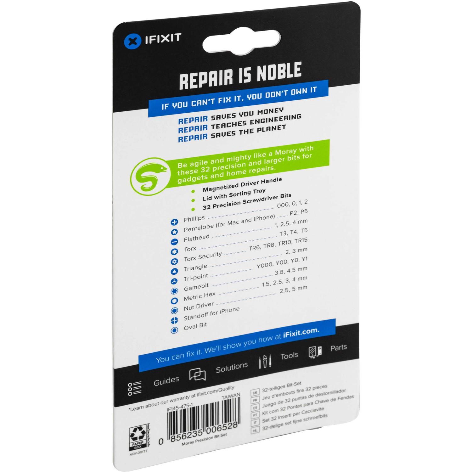 iFixit Moray Precision 32 Bit Driver Kit - Hardware&Tools Online Store