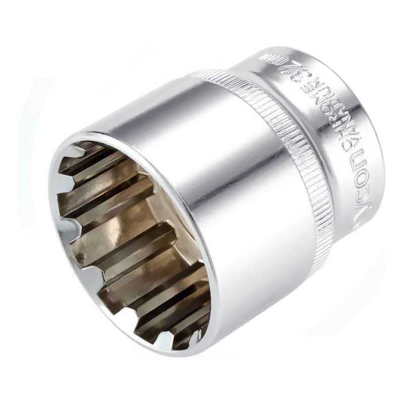 Spline Socket Set 1 2 Drive Universal Metric 8 32mm 12 Point Cr V Socket Set 19pcs Hardware