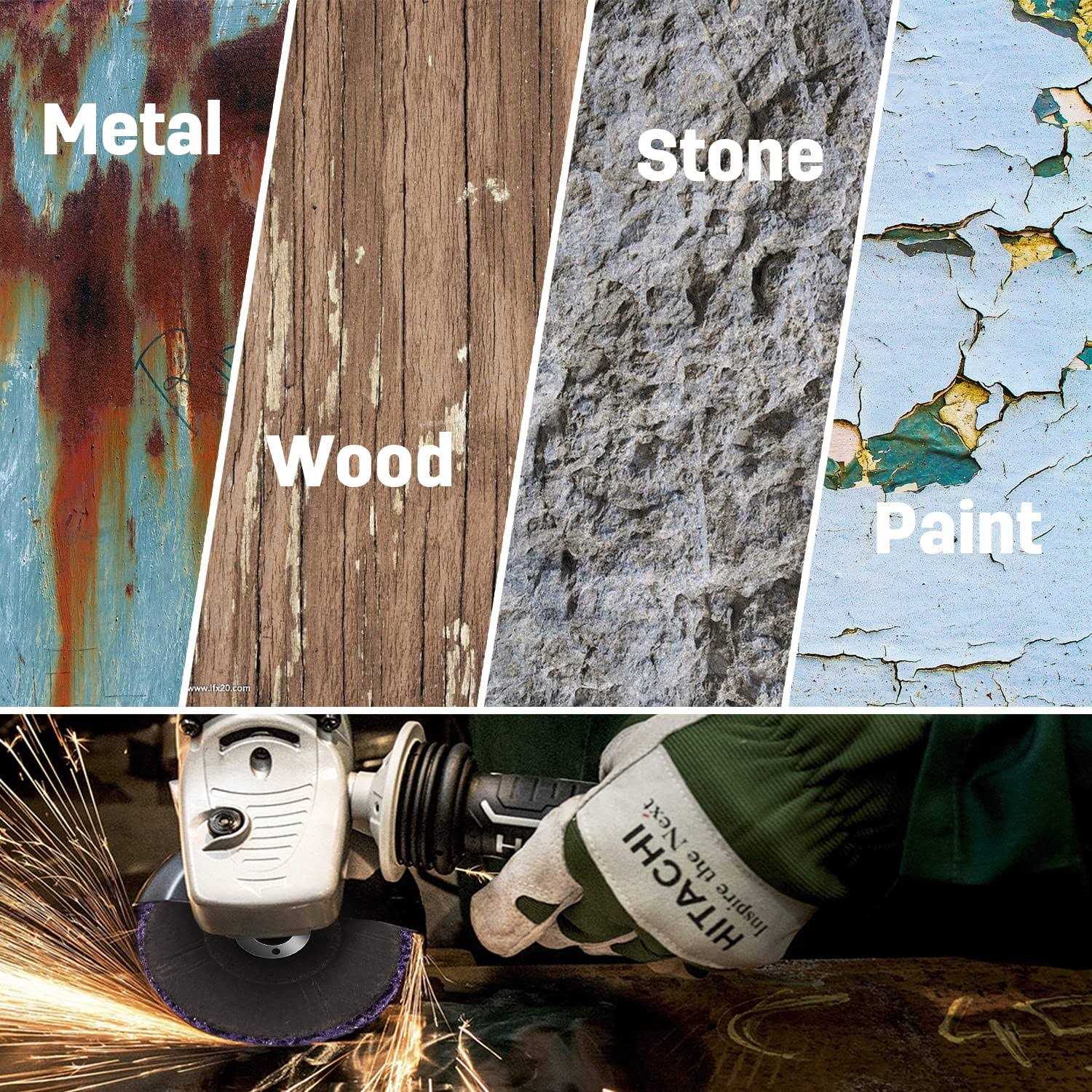 LAIWOO 10 Pack Strip Discs Rust Remover Wheel Stripping Wheel for Angle ...