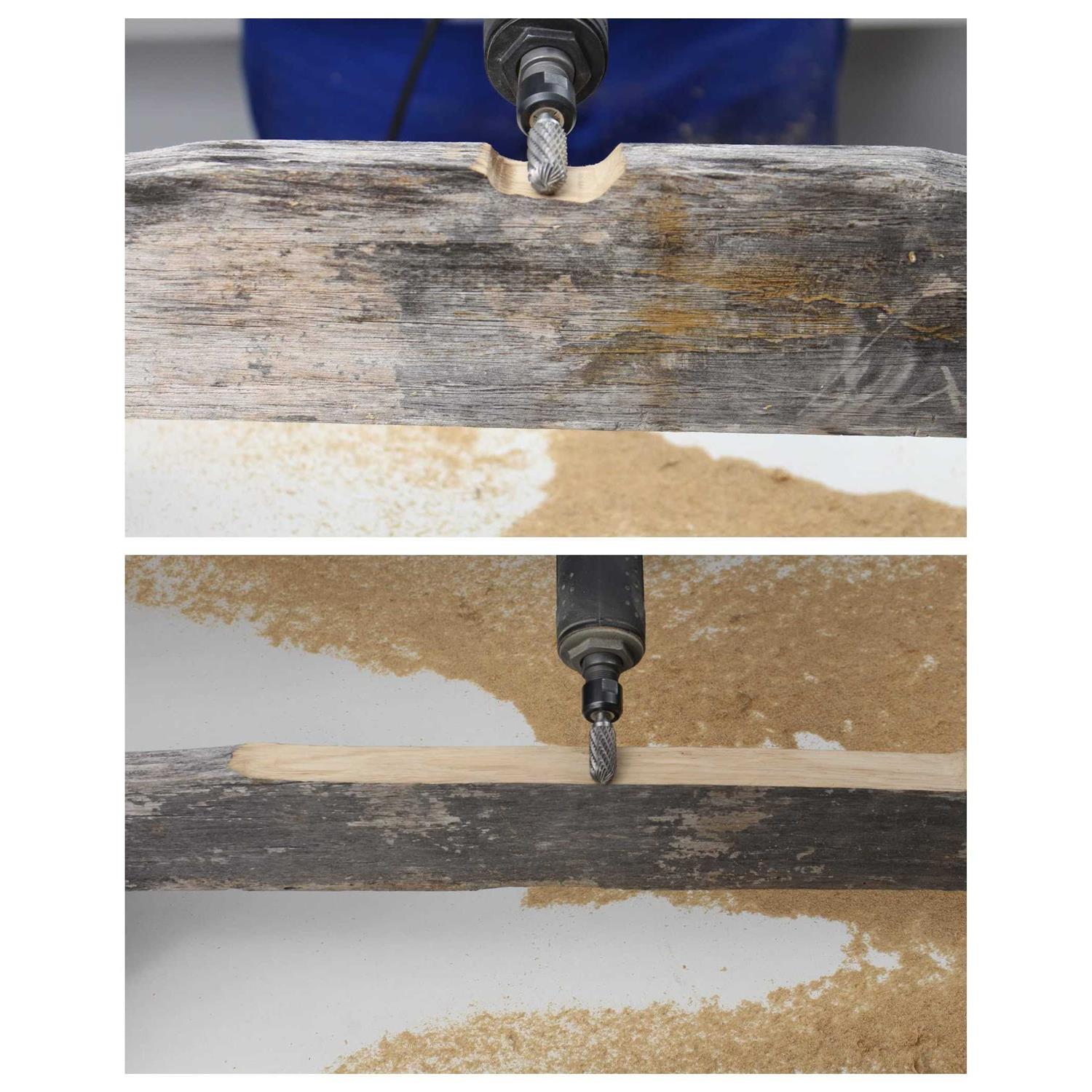 Sworker Carbide Burr Set 1/4 Shank 8PCS Die Grinder Bits Rotary Rasp ...