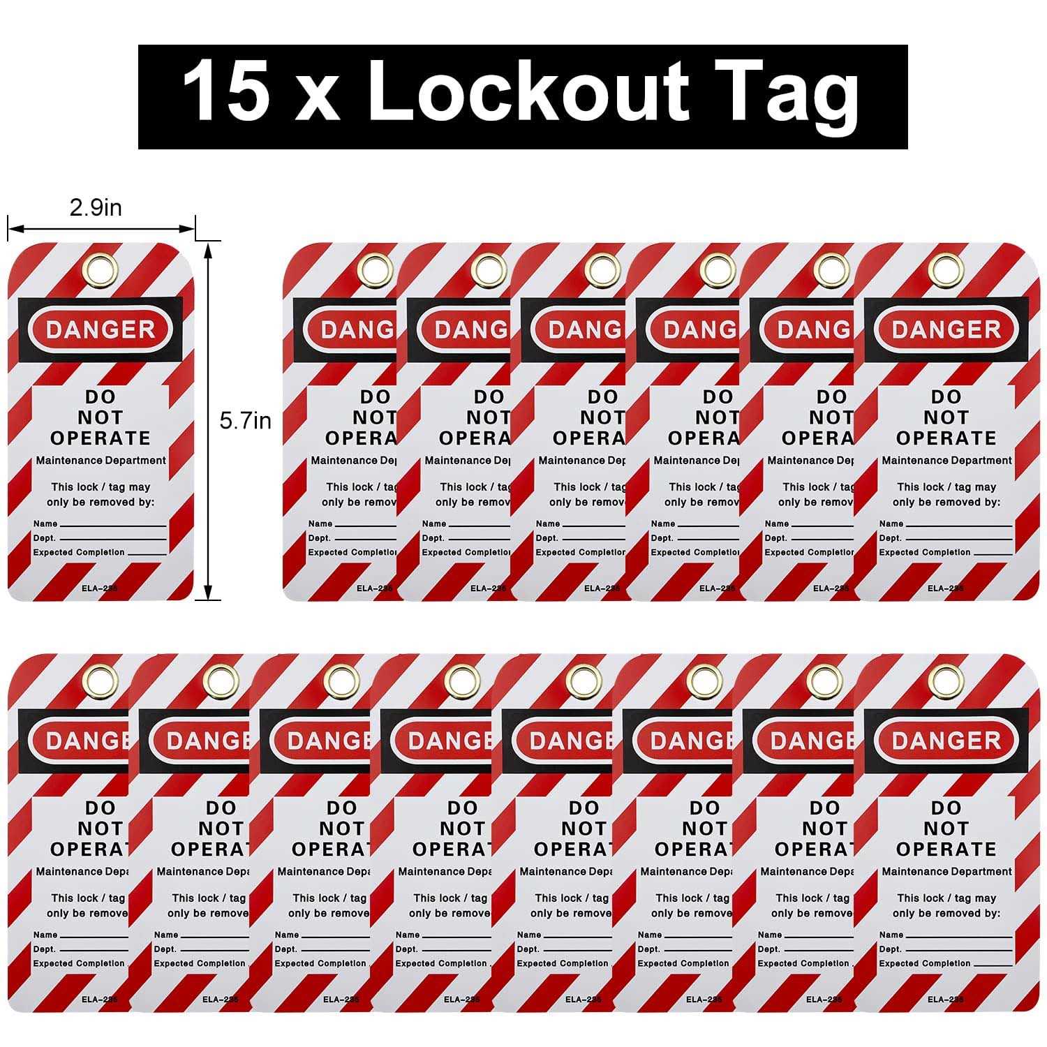 Lockout Tagout Kit Electrical Loto Clamp-On Circuit Breaker Lockout ...