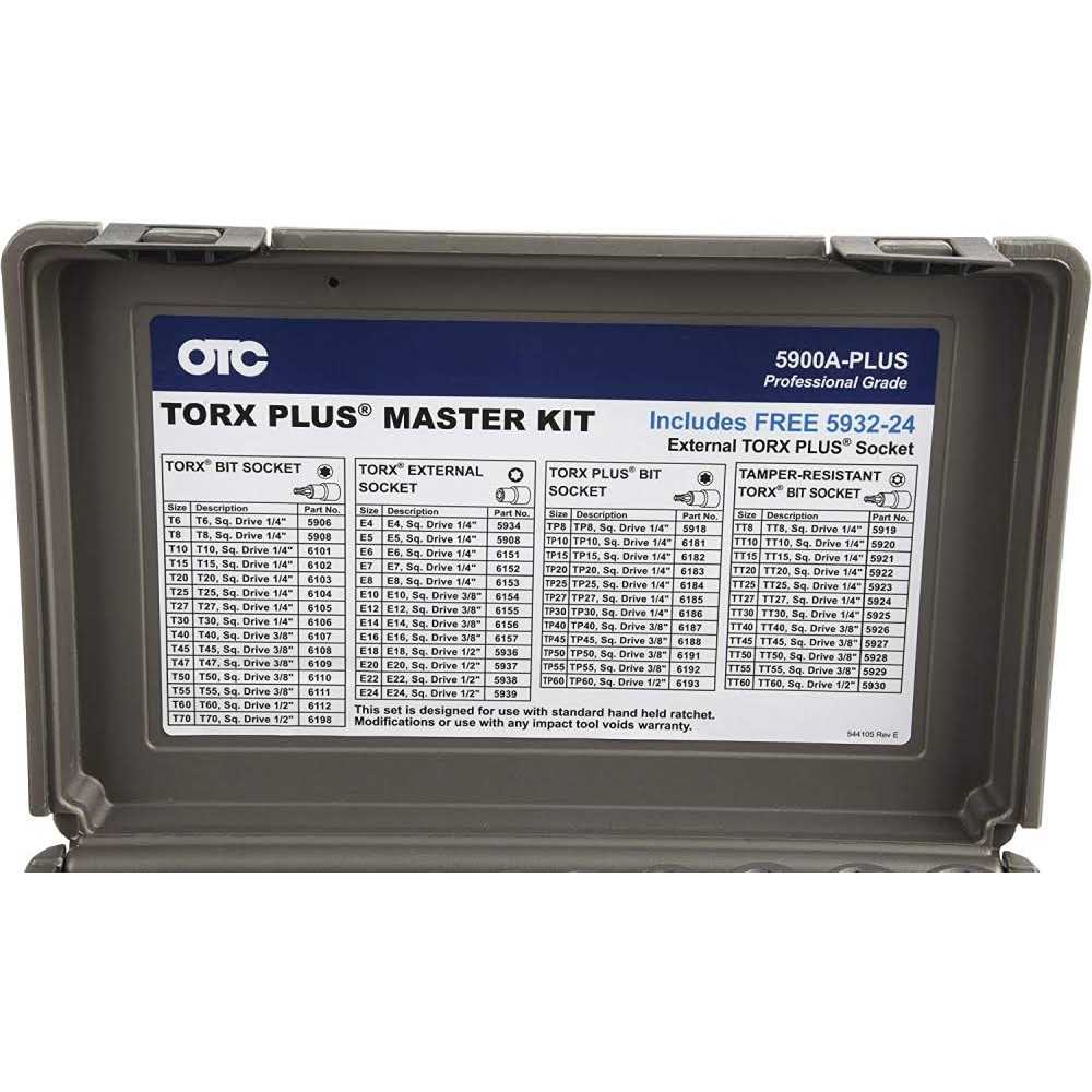 OTC 5900A-PLUS Master Torx Bit Socket Set - Hardware&Tools Online Store