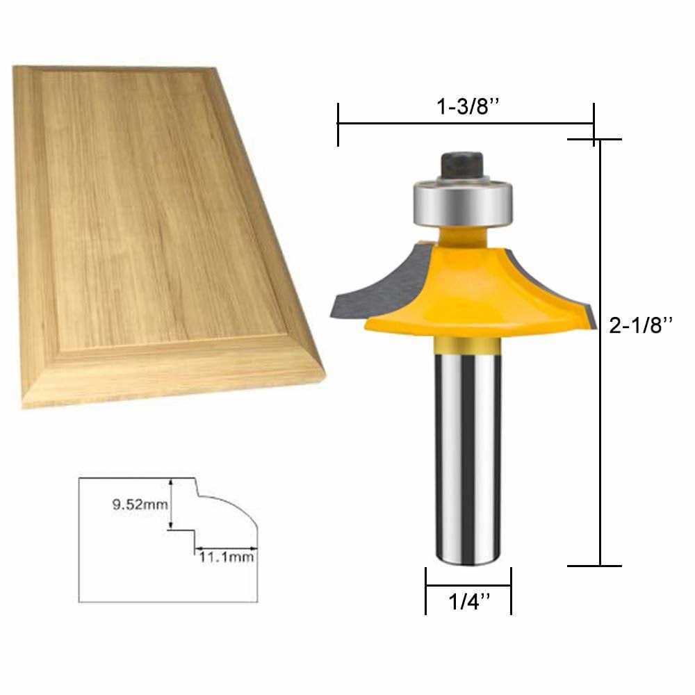 TAIWAIN Router Bit Set 4pcs 1/4 inch Shank Door&Drawer Front Edging, F ...