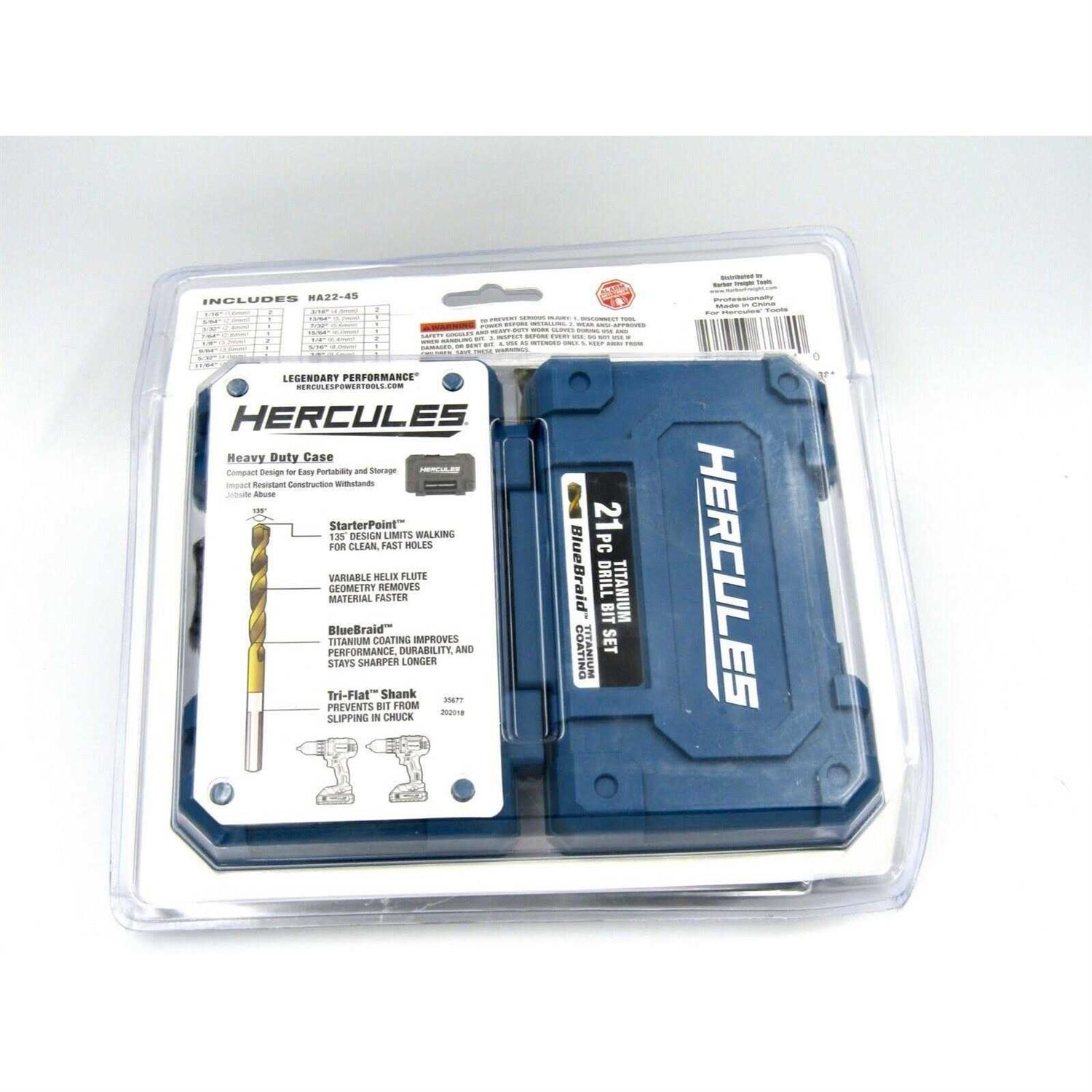 Hercules Titanium Drill Bit Set - Hardware&Tools Online Store